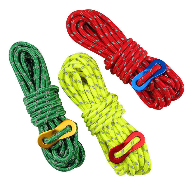 High Strength Reflective Tent Rope Tent Guy Cord 4m/Roll 50ft With ...